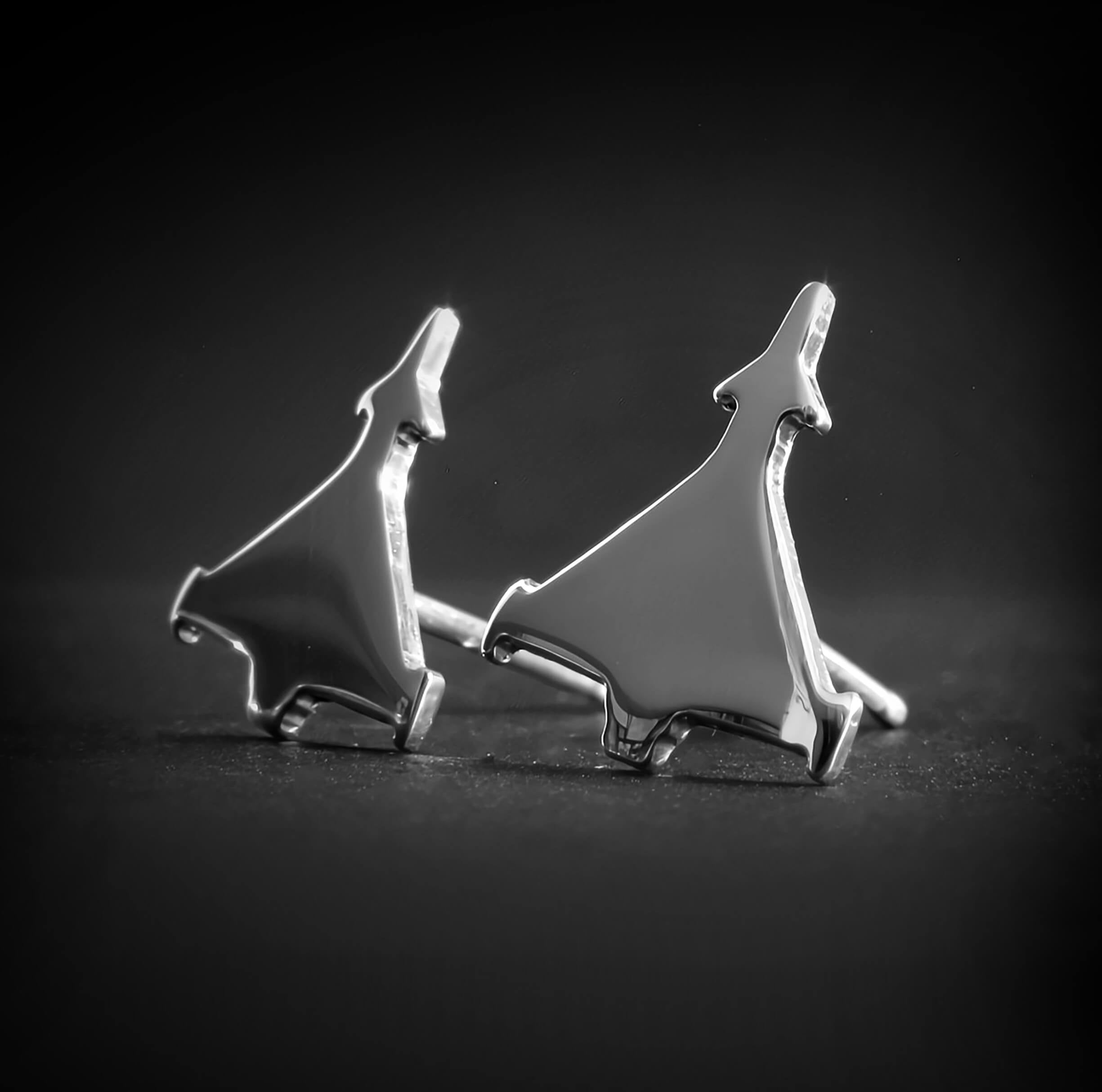 Eurofighter Typhoon Military Jet Fighter Stud Earrings