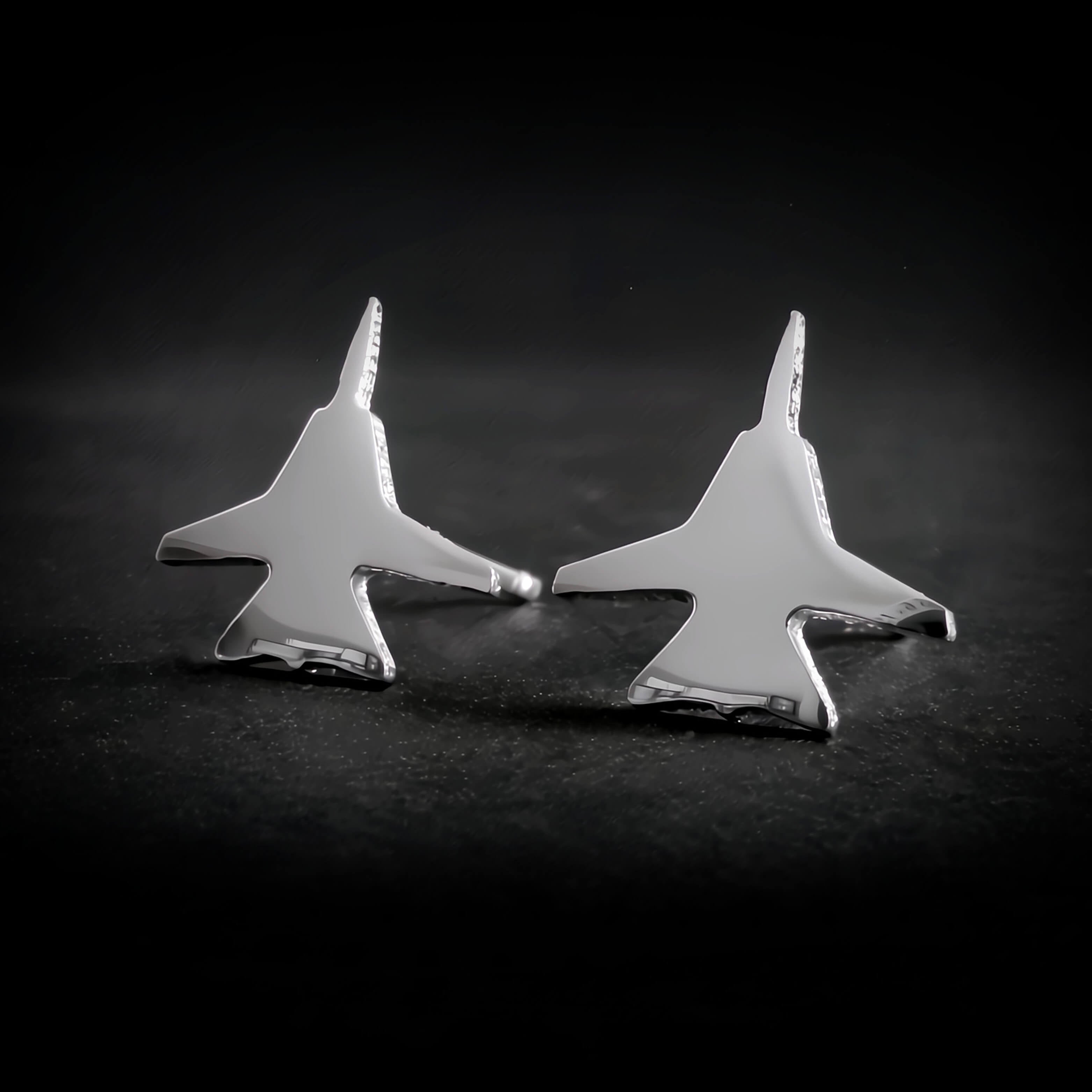 F-14 Tomcat Military Jet Fighter Stud Earrings
